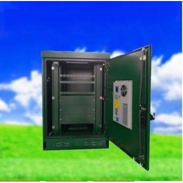 Quality Floor Mount 17U RAL 7035 Weatherproof Rack Enclosure for sale