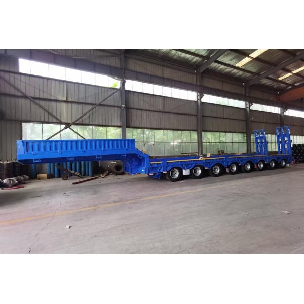 Quality 7 Axle Low Bed Semi Trailer Drop Deck Flatbed Semi Truck Trailer for sale