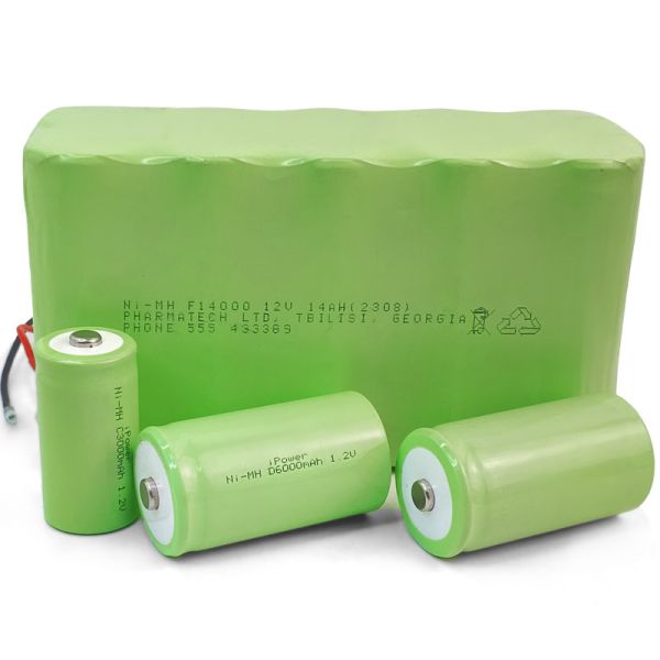 Quality Cylindrical 12 Volt NiMH Battery Pack 800mAh For Electricity Meter for sale