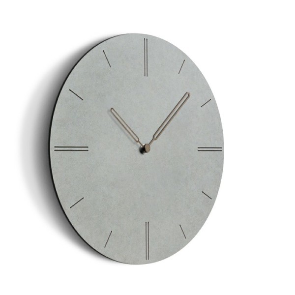 Quality Eco-Friendly Home Deocration Wall Clock Grey Mdf Silent Wall Clock for sale