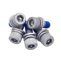 Quality Cylindrical head with hex anti-theft slot glue patched SEM screws for sale