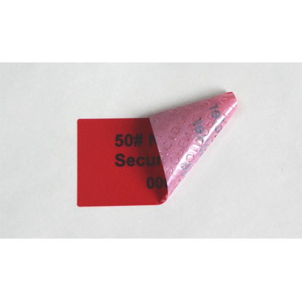 Quality Dark Object Non Residue Security Labels / Anti Tampering Tape Full Color for sale