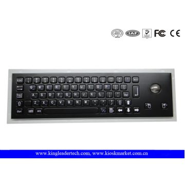 Quality Compact USB Industrial Computer Keyboard with Optical Trackball and Korean for sale
