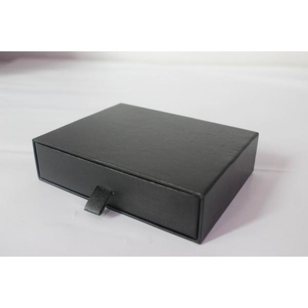 Quality ODM Custom Black Drawer Gift Box CMYK Printed Kraft Paper SGS for sale
