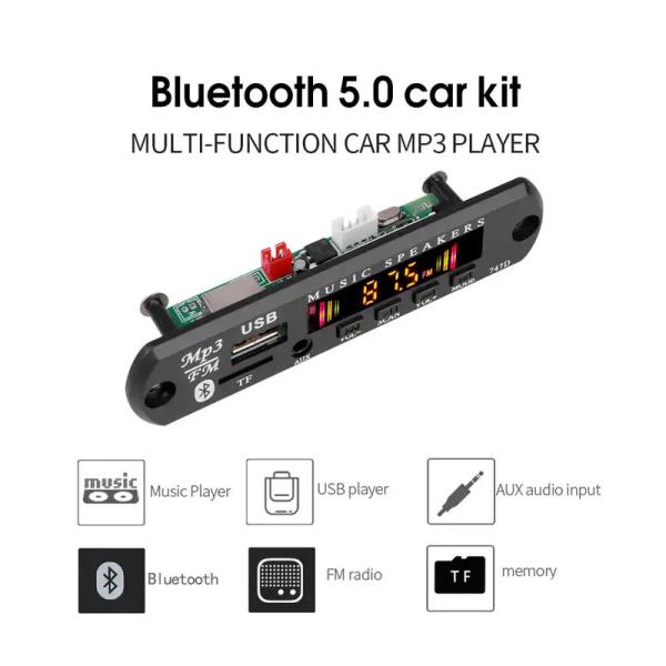 Quality MP3 WMA Bluetooth FM Radio Audio Decoder Module Board Remote Control Wireless for sale