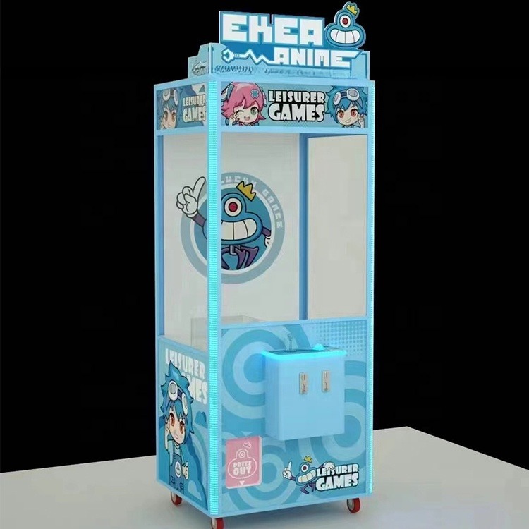 Arcade claw crane machine front view