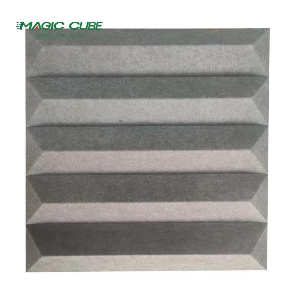 Quality Flexibility Square Edge Acoustic 3D Panels Dustproof For Houses Decorated for sale