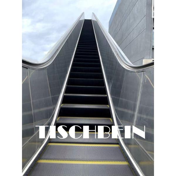Quality 30° 35° Inclination Stainless Steel Step Hotel Escalator With Rubber Handrail For Railway Station Airport Hospital for sale