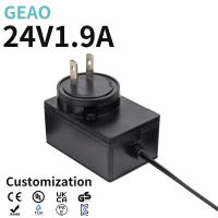 Quality Electronic 24V 1.9A Interchangeable Power Adapter Swappable Power Pack for sale