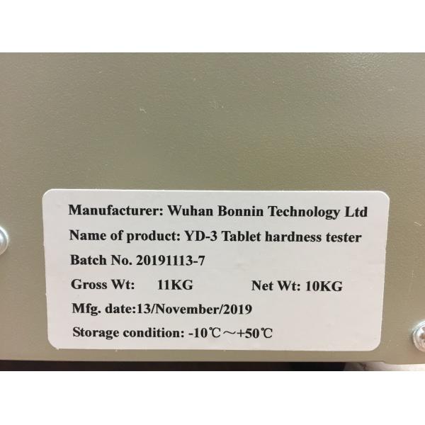 Quality YD-2 Tablet Hardness Testing Machine Pharmaceutical 2N To 199.9N Auto Diagnose for sale