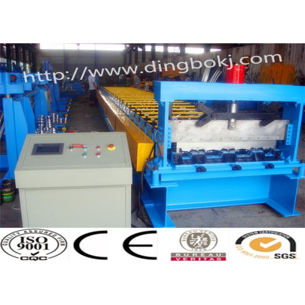 Quality 25m / Min Speed Floor Deck Roll Former Metal Forming Machine With PLC Contol for sale