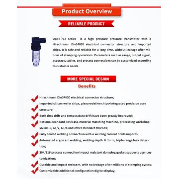 Quality Univo UBST-702Y Liquid Level Gauge with Hirschman Din34650 Connector and OBM for sale