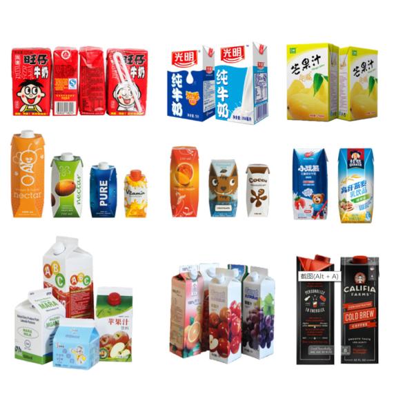 Quality 125ml Aseptic Brick Carton Filling Machine Beverage Packaging Machine for sale