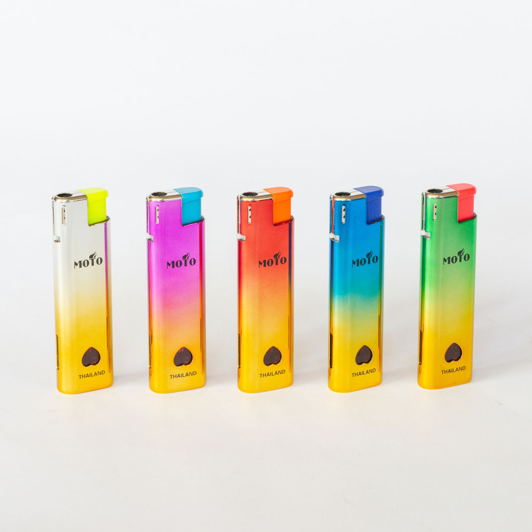 Dy-F018 New Fashionable Design Windproof Plastic Gas Lighter