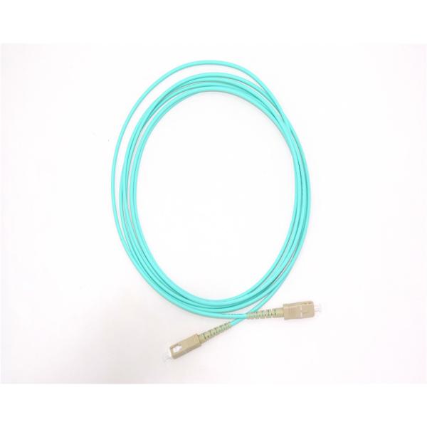 Quality OM3 Multimode Fiber Optic Patch Cable LSZH 3.0mm Simplex SC UPC To SC UPC for sale
