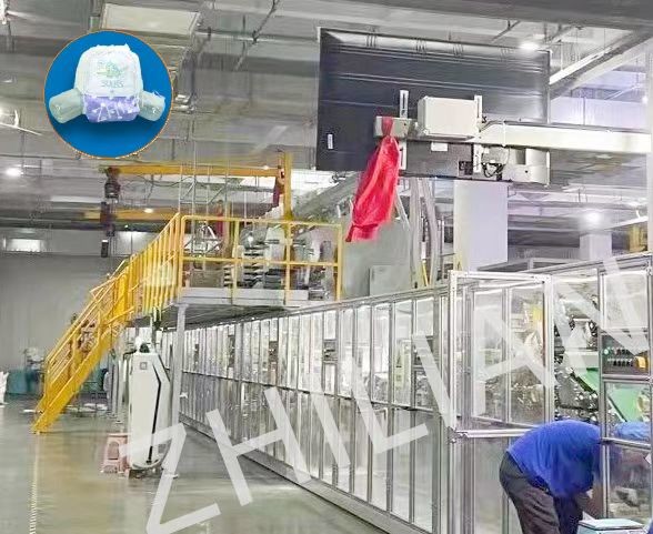Quality 350 pcs / min 500 pcs / min Pull Up Diaper Machine Baby for sale