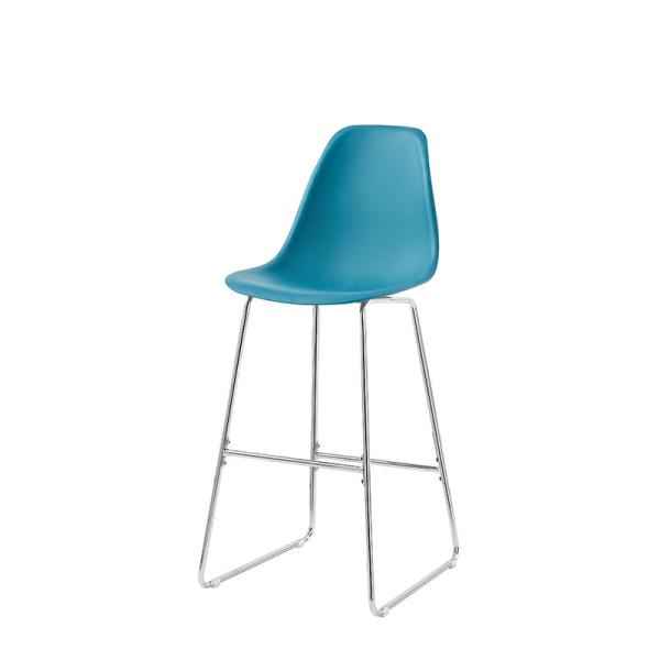 Quality European Plastic Seat Bar Stool Height Chairs Wear Resistant Commercial Furniture for sale