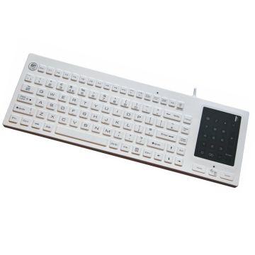 Quality USB PS2 Waterproof Medical Keyboard Adjustable Brightness Silicone for sale