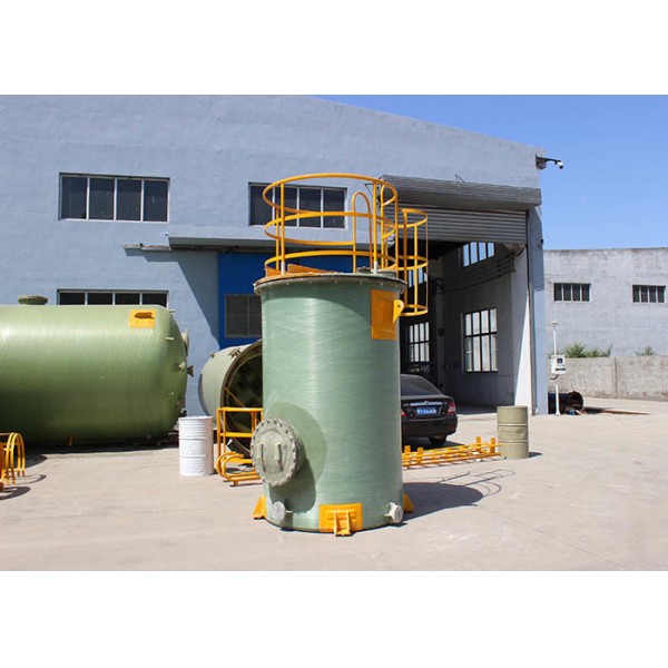 Quality Green Petrochemical Storage Tanks 13000 Gallon FRP Pharmaceutical Mixing Tank for sale