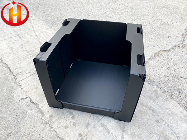 Quality Custom Foldable PP Corrugated Plastic Box Flat Surface for sale