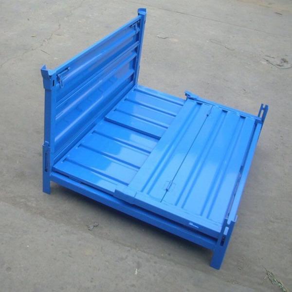 Quality Heavy Duty Collapsible Steel Storage Cage Stackable Foldable Wire Mesh Storage for sale