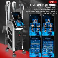 Quality 7 Tesla Ems Muscle Stimulation Body Sculpting Machine With Rf Lose Weight EMS for sale