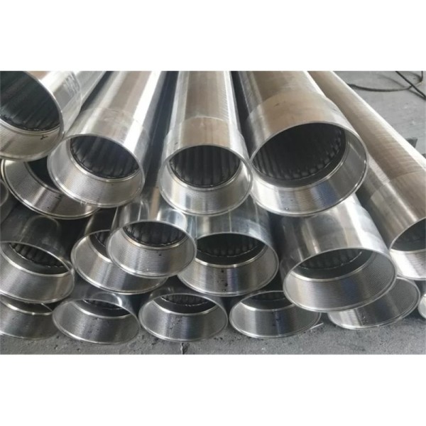 Quality SS304 Johnson Continuous Slot Screen V Wire Wrapped BSP Threaded Pipe for sale