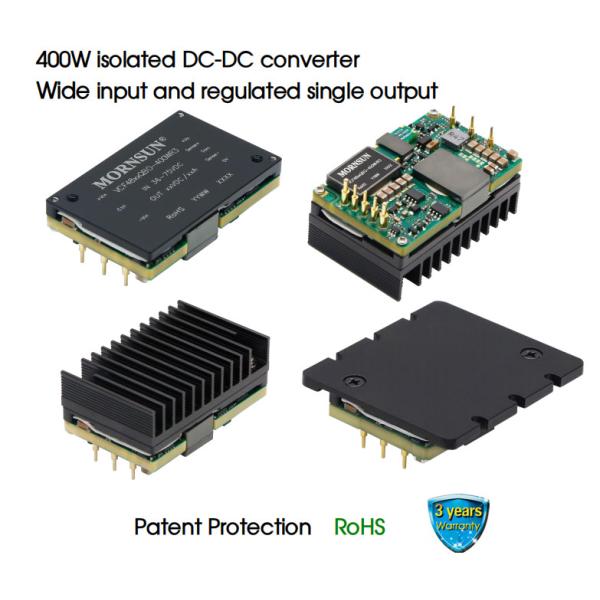 Quality 400W isolated DC-DC converter Wide input and regulated single output for sale