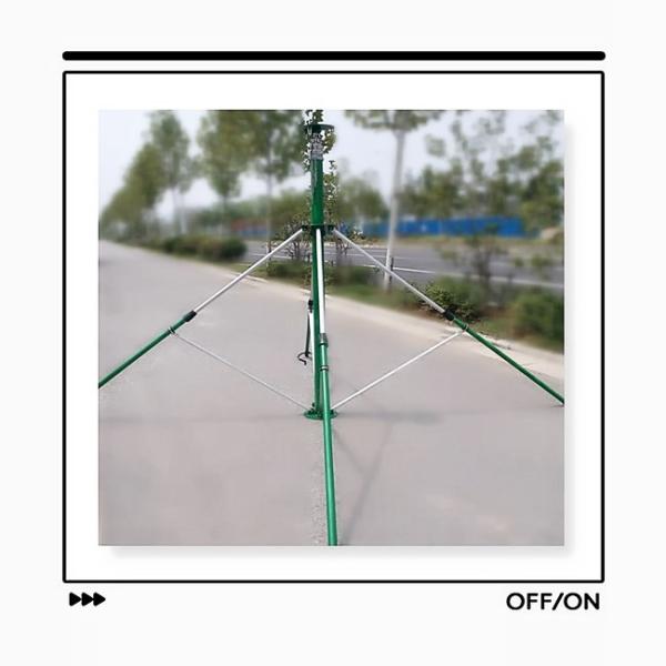 Quality Guyed Lightweight Push Up 18M Aluminium Telescopic Mast for sale