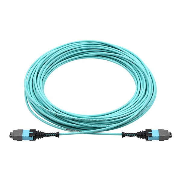 Quality Aqua Jacket MPO Solutions MPO Pro Male To MPO Pro Male Trunk Cable Assembly for sale