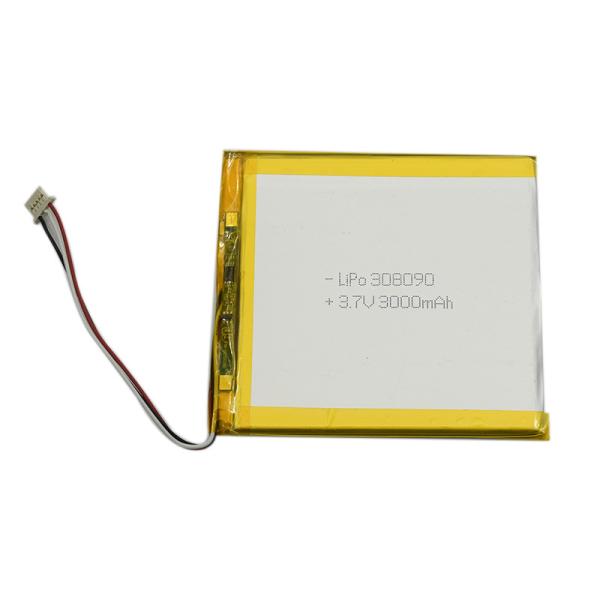 Quality Custom Ultra Thin 3.7V 3000mAh Li Polymer Battery Pack for Smart Devices for sale