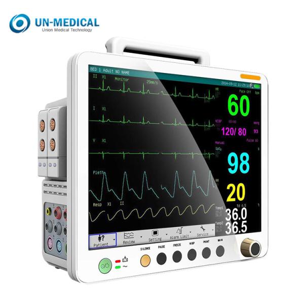 Quality Modular 15'' Vital Signs Patient Monitor With ETCO2 17 Languages for sale