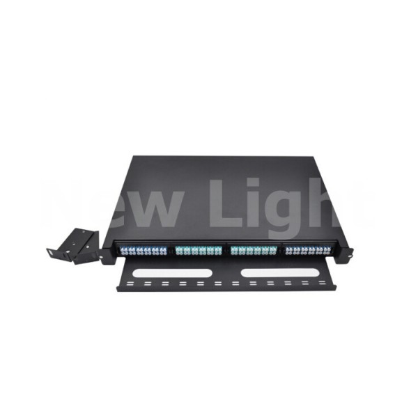 Quality 1U Rack Mount MPO Cassette Module with 144 Cores OM3 Multimode Fiber Optic for sale
