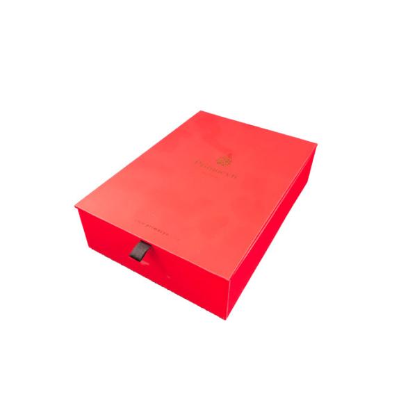 Quality Luxury Red Cosmetic Box Packaging Offset Printing With Magnetic Closure for sale