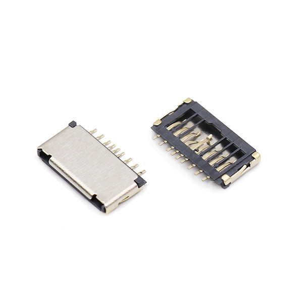 Quality Shorten Type UL94V-0 Micro SD Card Socket Middle Pin 1.5h TF Card Socket for sale