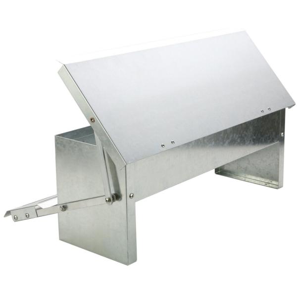 Quality CE outdoor Metal Iron L53cm Automatic Timer Chicken Feeder for sale