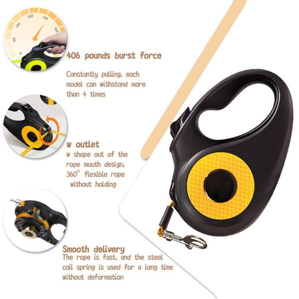 Quality Automatic Retractable Dog Leash Classic Style Non-slip Impact-resistant Fall for sale