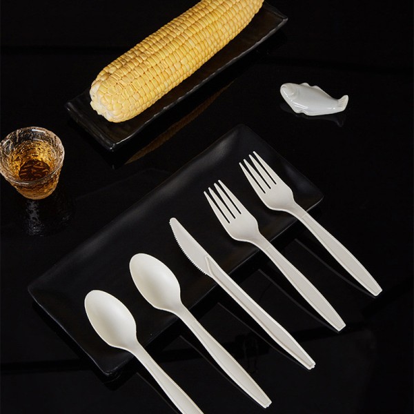 Quality Disposable Tableware Knife Spoon And Fork Restaurant Takeaway for sale