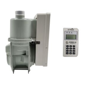 Quality 0.7Bar Smart Prepayment Gas Meter , G1.6 LPG Gas Flow Meter for sale