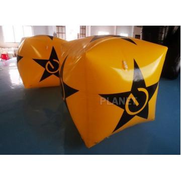 EN14960 Inflatable Cube Water Floating Swimming Safety Buoy Uv Resistance