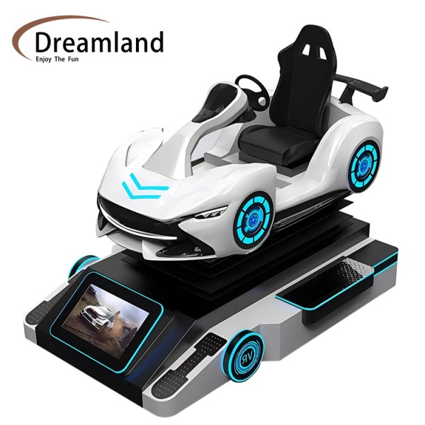 Quality 1 Seat VR Car Racing Simulator 9D 220V Immersive With 42 Inch Screen for sale