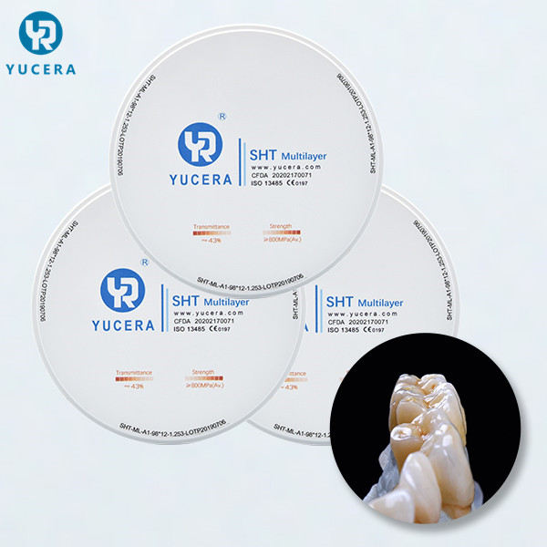 Quality Preshade Cad Cam Open System 98x10mm Dental Zirconia Discs for sale
