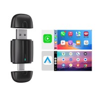 Quality 70g GRANDnavi 2in1 Dual Port CarPlay Adapter Convert Wired CarPlay to Wireless for sale