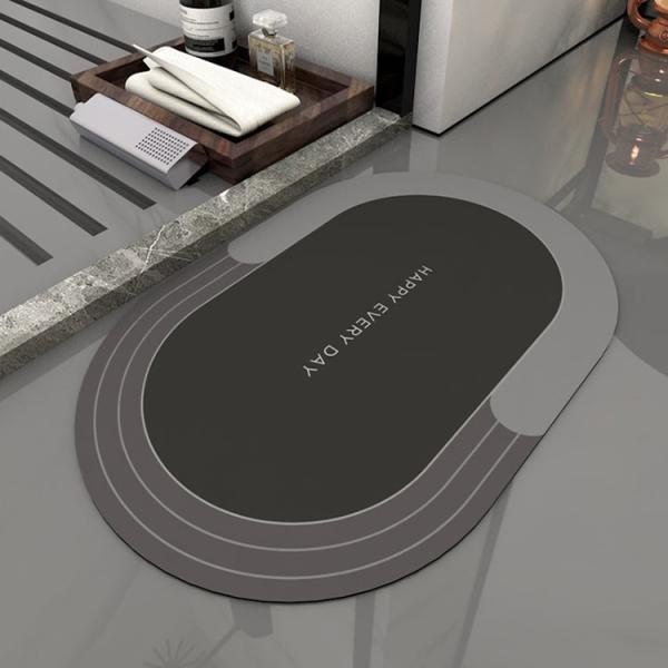 Quality Soft Custom Fast Drying Bath Mat With Non Slip Bottom for sale