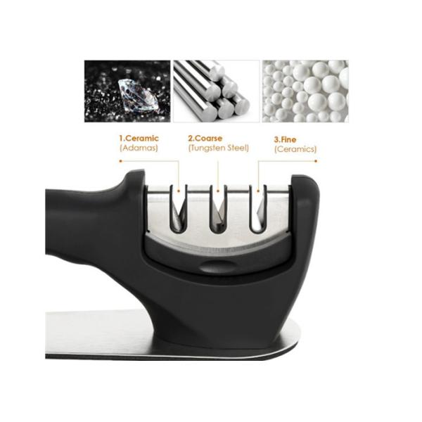 Quality Professional Portable Ceramic Knife Sharpener Stainless Steel Kitchen Tools for sale