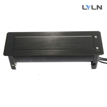Quality Brushed Aluminum Meeting Table Power Socket , Flip Up Box For Conference Table for sale