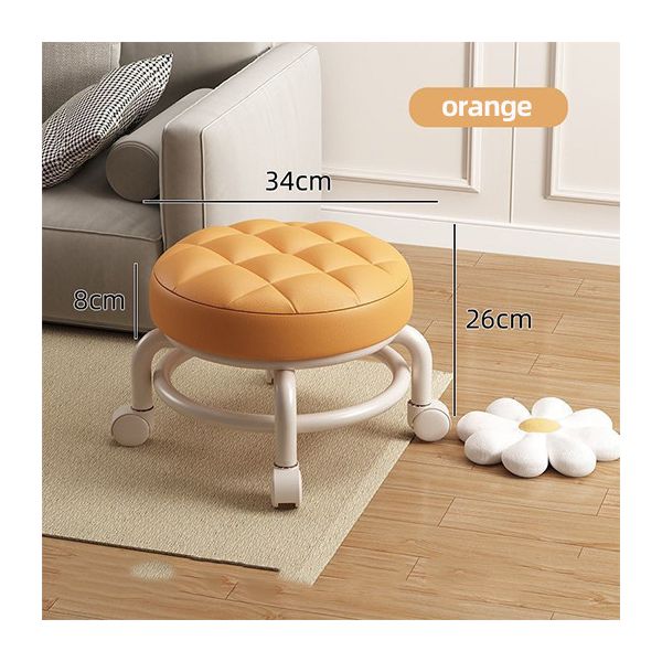 Quality Modern Minimalist Style Rolling Low Stool Shoe Changing For Nordic Industrial for sale