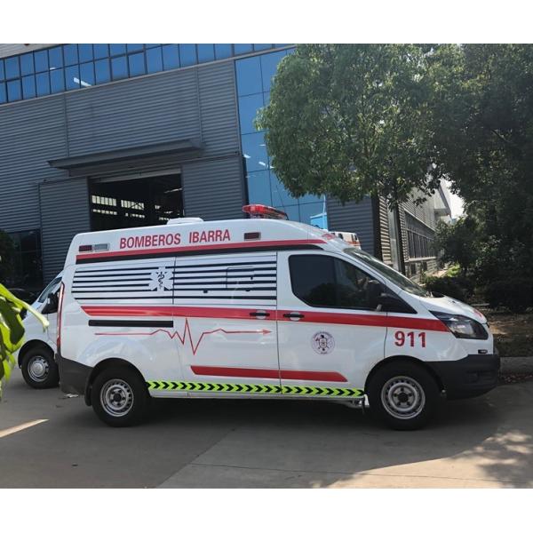 Quality 6 Seats Diesel Medium Duty Ambulance Emergency Monitoring Ford V362 Transit Van Ambulance for sale
