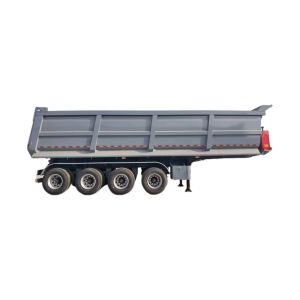 Quality 100T Capacity Semi Trailer Mechanical Suspension Popular 3-axle-4-axle Dump for sale