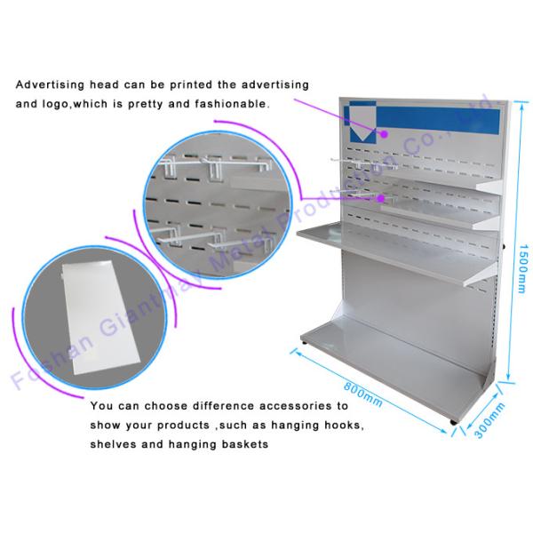 Quality Multi-Function Cosmetic Retail Shop Display Perfume Slatwall Shelves for sale